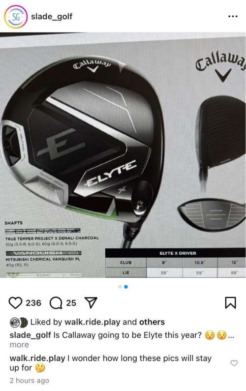 キャロウェイの2025年の新作「ELYTE（エリート）」ドライバー | ゴルフ LABO